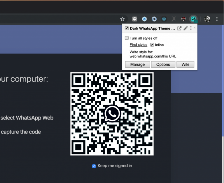 Cara Mengubah Tema Whatsapp Web Menjadi Dark Mode